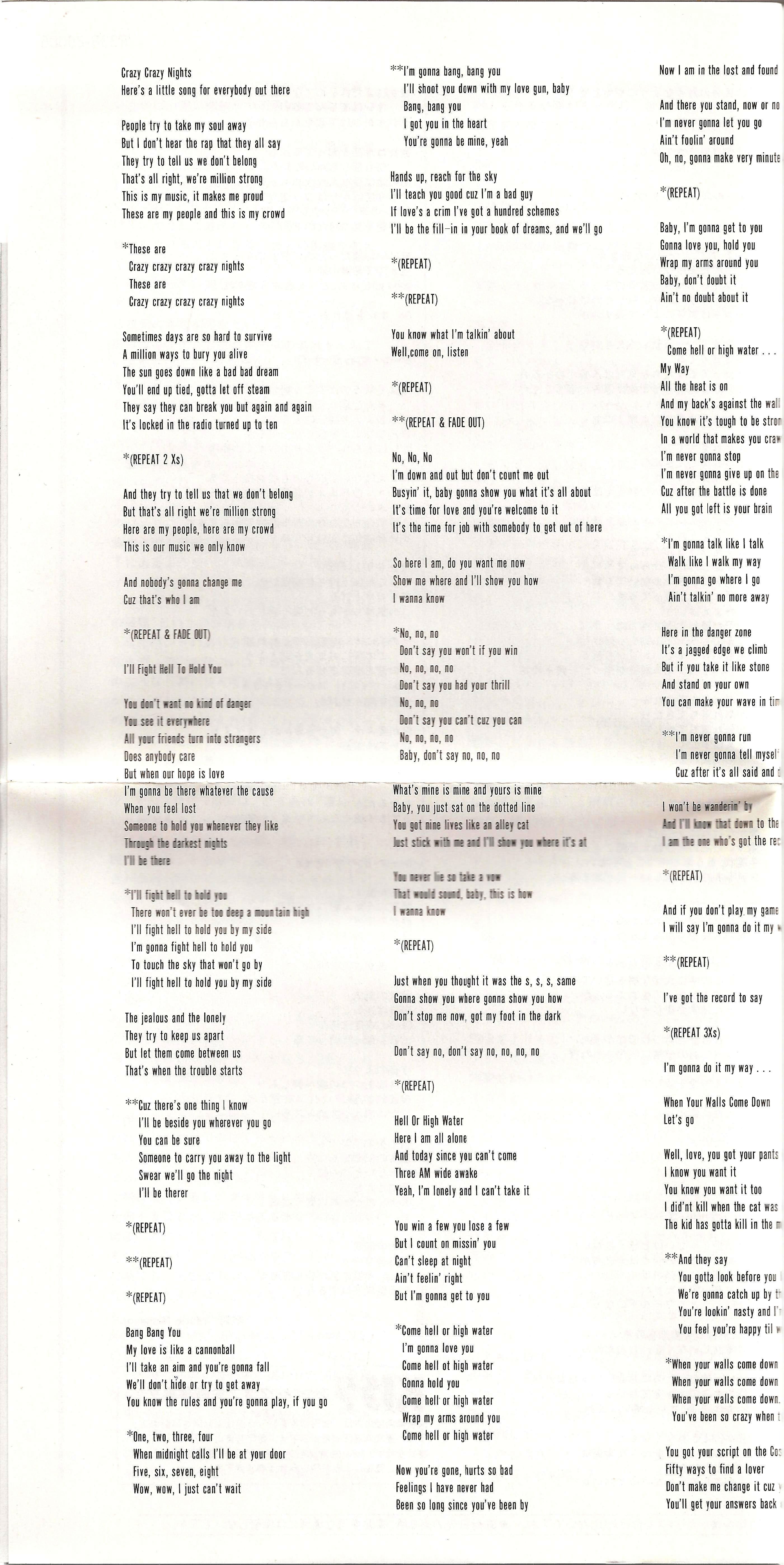 KISS Crazy Nights : booklet01 | CD Covers | Cover Century | Over 1.000. ...